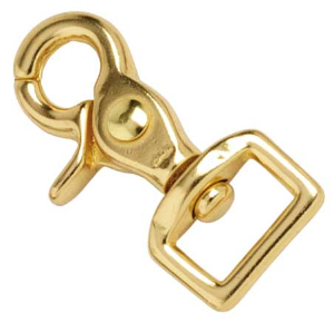 Pronto Avenue | Square Eye Rein Snap - 19mm Brass