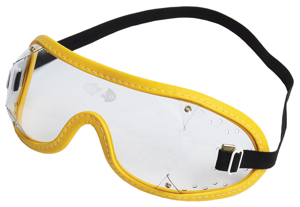 Pronto Avenue | Clear Lens Goggles - Yellow Trim