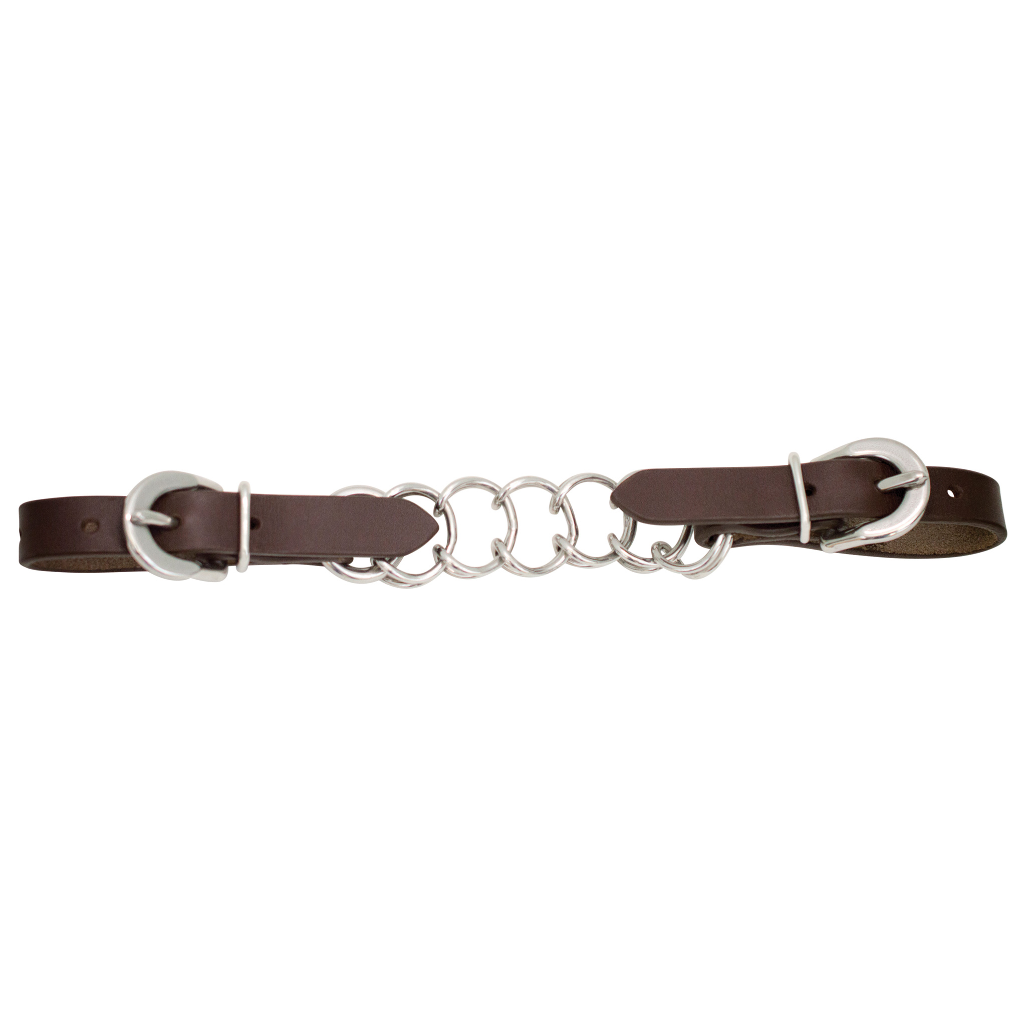 Pronto Avenue | Western Stainless Steel Curb Chain with Leather Strap